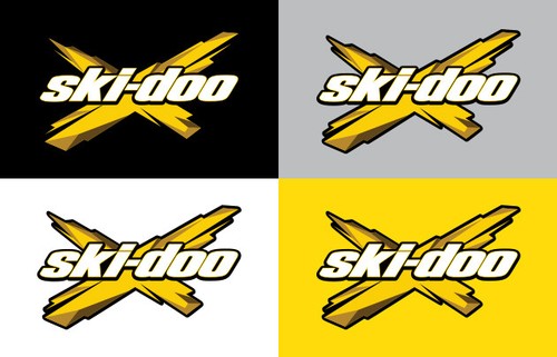 SkiDoo Logo Premium Vinyl Decal Sticker 2-Pack - Ski-Doo Race Mod Decal ...