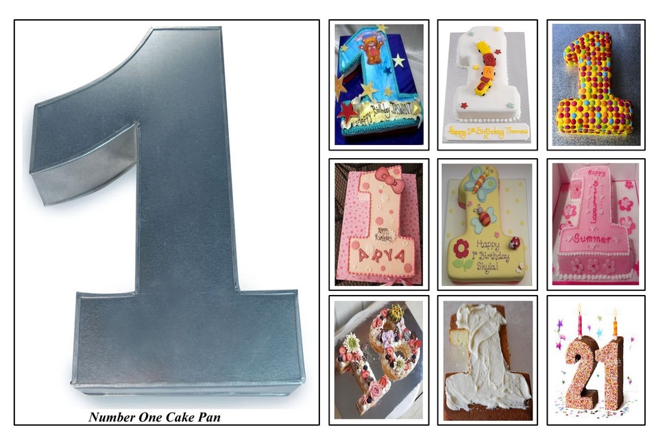 NUMBER CAKE TINS BIRTHDAY ANNIVERSARY CELEBRATION 0 TO 9 PAN MOULD TWO ...