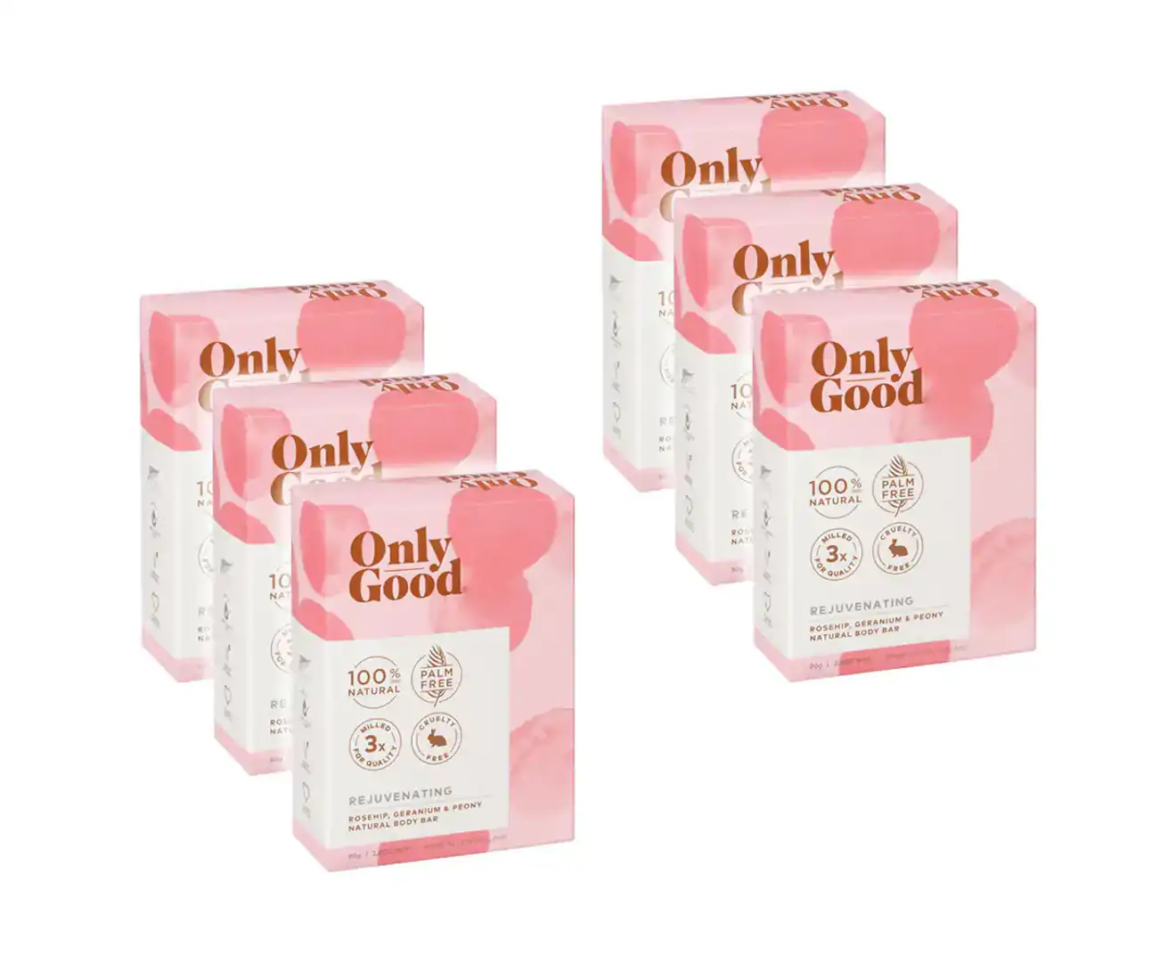 6X Only Good Rejuvenating/Restoring Body Soap Bar 80G Skinwash/Clean ...