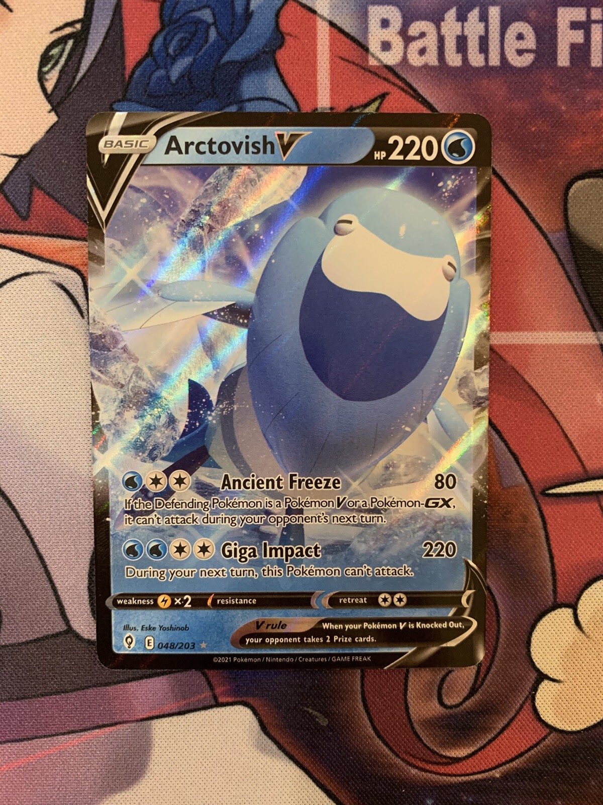 Arctovish V 048/203 Ultra Rare Holo Evolving Skies Pokémon TCG - NM/MT ...