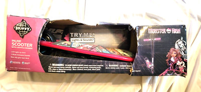 Huffy Inline Scooter Monster High Doll | eBay