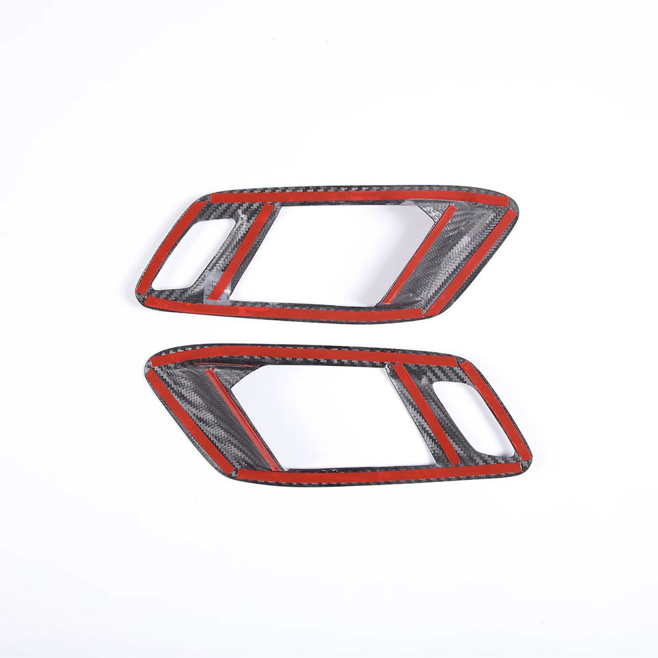 Carbon Fiber Car Door Handle Frame Cover Trim For GR Supra A90 2019 ...