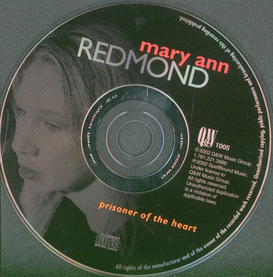Mary Ann Redmond Prisoner of the Heart CD USA Q&w Music 1994 reissue ...
