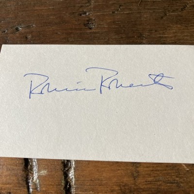 Robin Roberts Autographed Business Card | eBay