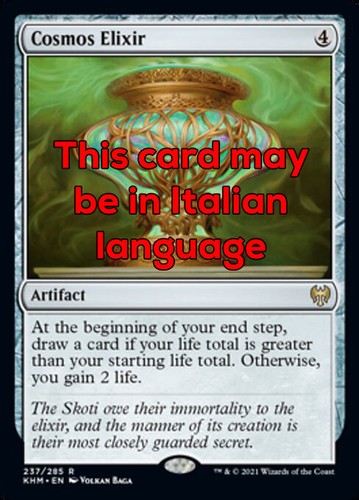 MTG COSMOS ELIXIR EXC - ELISIR DEL COSMO - KHM - MAGIC | eBay