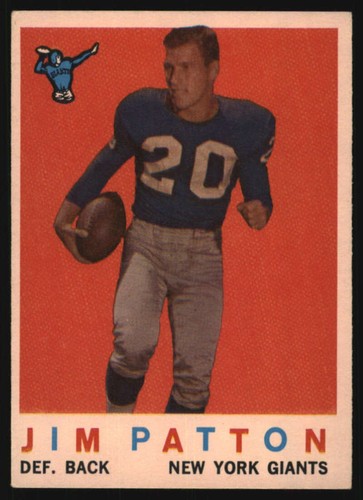 1959 Topps #87 Jim Patton EXMT/EXMT+ NY Giants 572489 | eBay