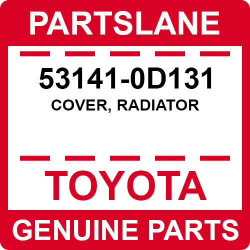 53141-0D131 Toyota OEM Genuine COVER, RADIATOR | eBay Australia