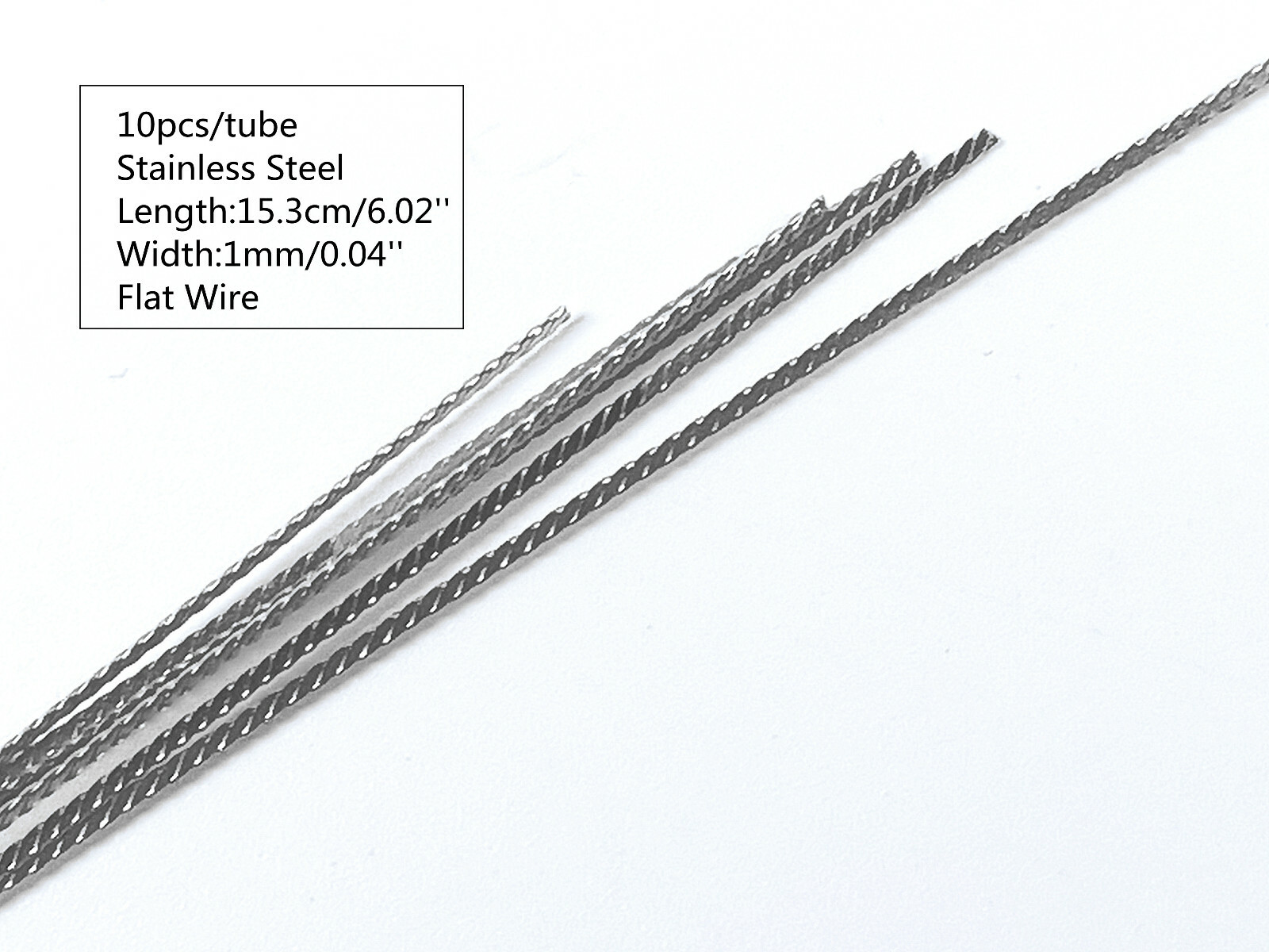 10pcs Dental Retainer Wire Flat Plate Twist Wires Straight Orthodontic ...