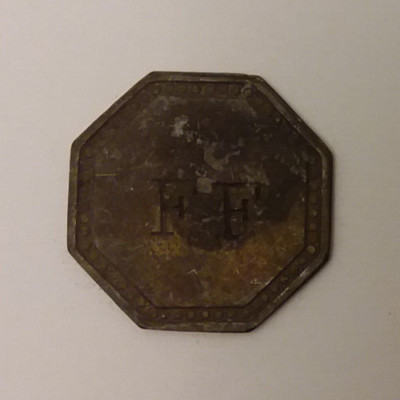 Vintage F.F. Octagon 5 Cent Trade Token 23mm | eBay