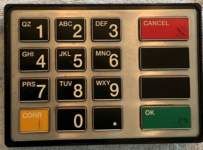 DIEBOLD EPP4 KEYBOARD LARGE POLYMER ENGLISH PN: 00-104786-000B R02 | eBay