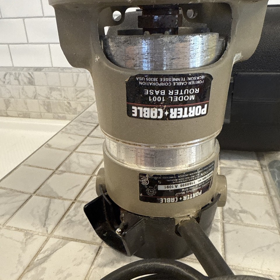 Porter Cable 6902 Heavy Duty Motor Router 1001 Fixed Base Made USA w ...