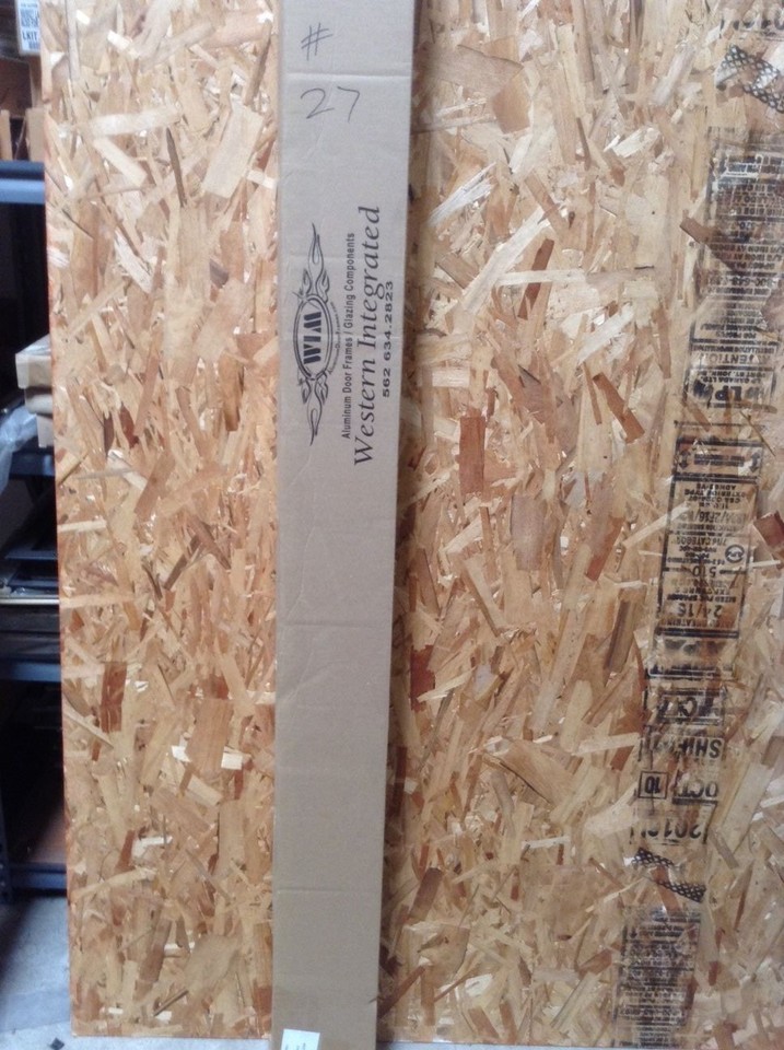 WESTERN INTEGRATED Aluminum Door Frame 2-0x7-0x4-7/8 LH 345xASA CLEAR ...