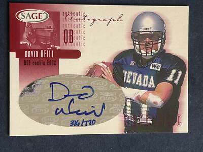 2002 Sage Red David Neill Autograph /770 Nevada | eBay