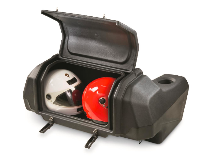 ATV Seat Backrest Storage 4 Wheeler Locking Padded Waterproof Rear ...