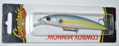 castaic cowboy minnow bass jerkbait 4" .5oz sexy shad | eBay