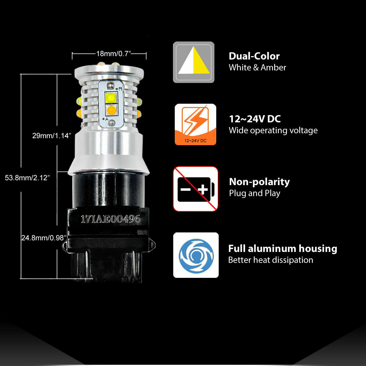 3157 Switchback LED Turn Signal Lights Bulb for Ford F-150 1990-2014 ...