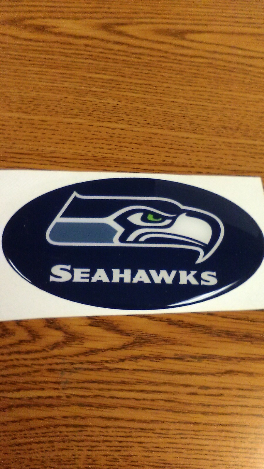 NFL SEATTLE SEAHAWKS CAR/BUMPER STICKER 5 1/2"X 3 1/2" OVAL NICE ! | eBay