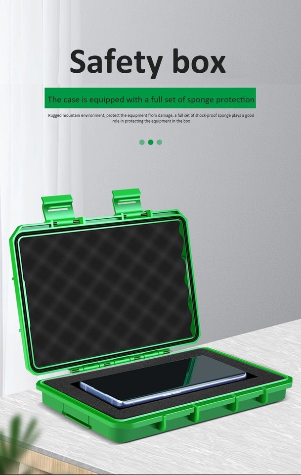 Portable Waterproof Tool Box Small Precision Part Storage Case Safety ...