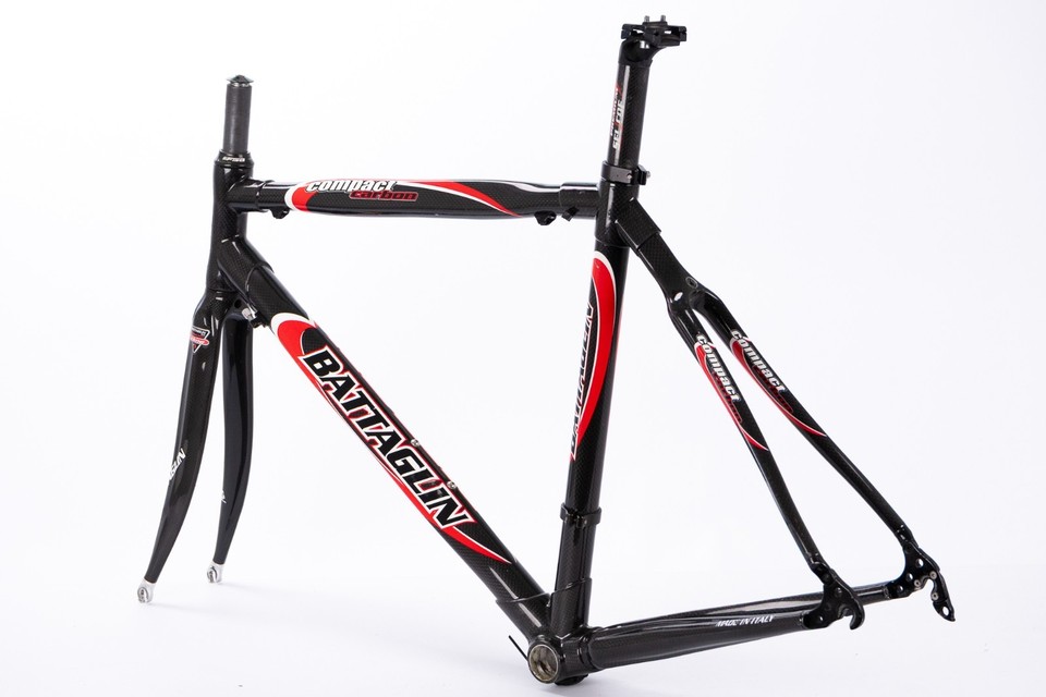 BATTAGLIN CARBON SLOPING FRAME SET 700C ROAD BIKE BICYCLE MEDIUM M 55 ...