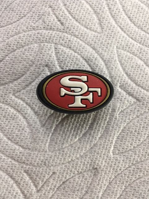 SAN FRANCISCO 49ERS JIBBITZ NFL JIBBITZ 49ERS FOOTBALL HELMET SHOE ...