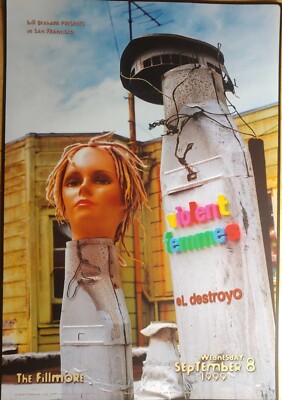 Violent Femmes Concert Poster 1999 Fillmore F-381 | eBay