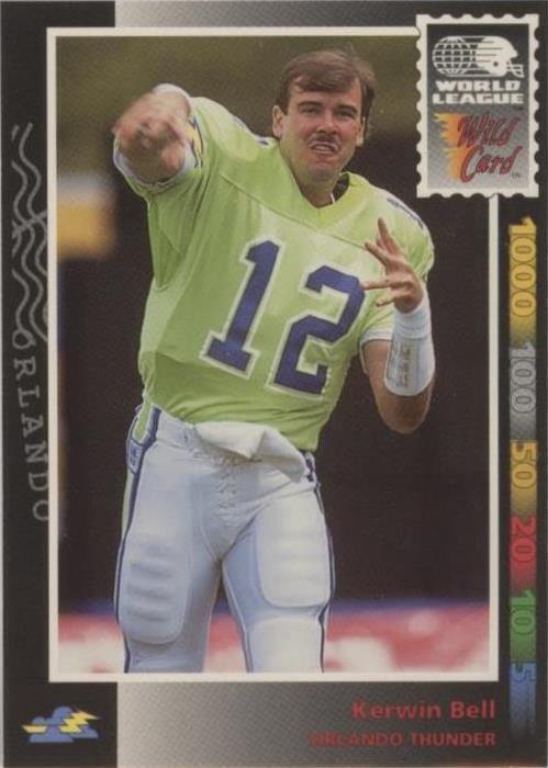 1992 Wild Card World League - Kerwin Bell #69 (RC) for sale online | eBay
