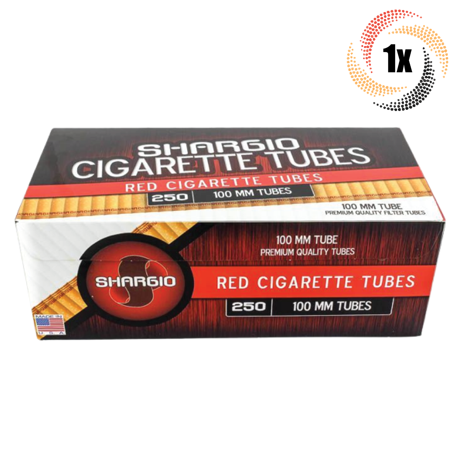 1x Box Shargio Red Full Flavor 100MM 100's ( 250 Tubes ) Cigarette ...