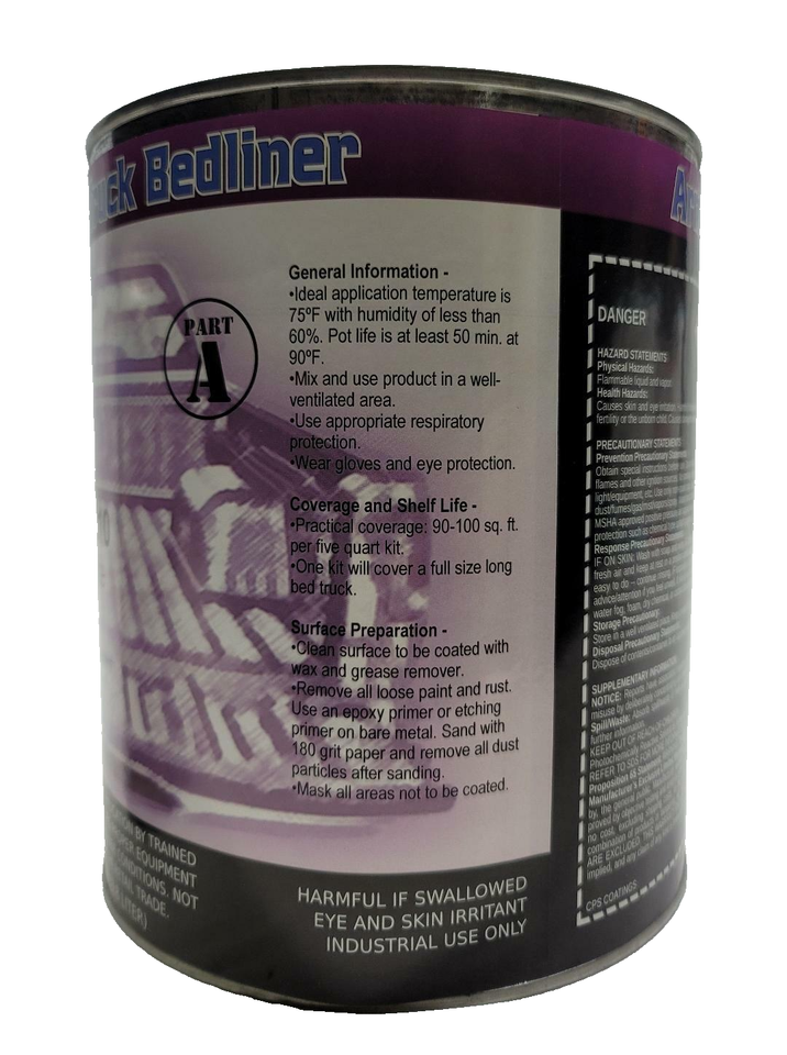 TBL10 White Armour Liner Spray in Truck Bed Liner Gallon Kit | White ...