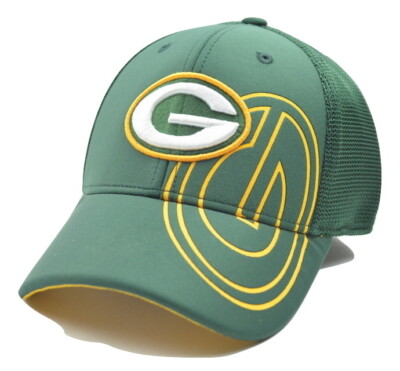 Green Bay Packers Reebok NFL Under Center Stretch Fit Football Cap Hat ...