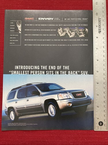 2002 GMC Envoy XL SUV Print Ad - Great To Frame! | eBay
