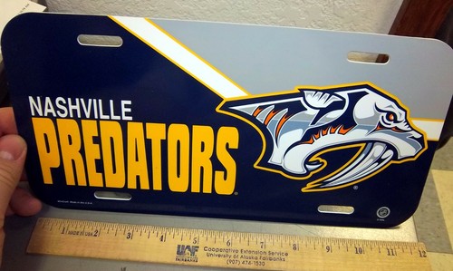 Nashville Predators NHL hockey team plastic License Plate, made in the ...