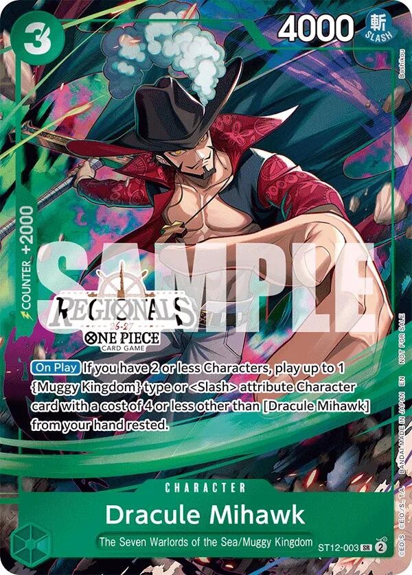Dracule Mihawk ST12-003 One Piece Promotion Cards for sale | eBay