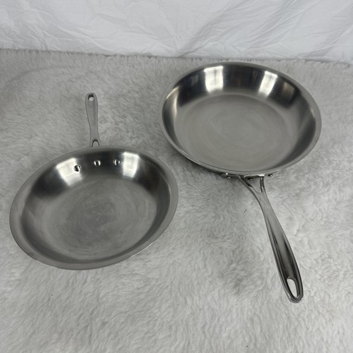 Calphalon 1388 1390 SKILLET 8" 10”copper Stainless, Omelet, Fry Pan ...