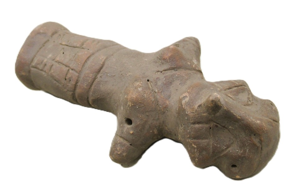 ANCIENT VINCA NEOLITHIC STONE CARVED STATUETTE ALIEN-LIKE FIGURINE ...