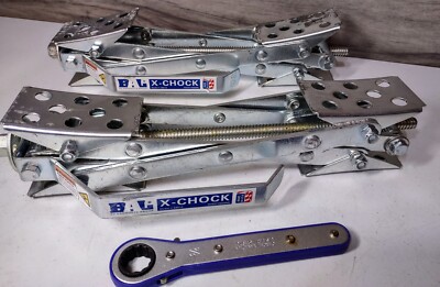 Bal Products 28010 X-Chock Tire Locking Chock for RV Trailers (1/PAIR ...