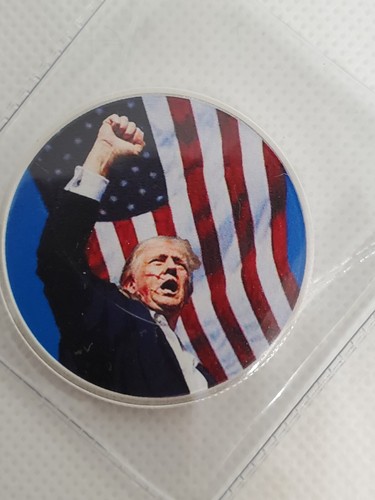 Trump Fight Silver Coin 1 Oz .999 Fine Silver Coin Failed Assassination ...