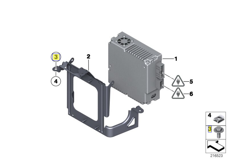 BMW 8mm Hex-Head Bolt/Screw M5x0.8x14mm Grade 8.8 07119902932 New ...