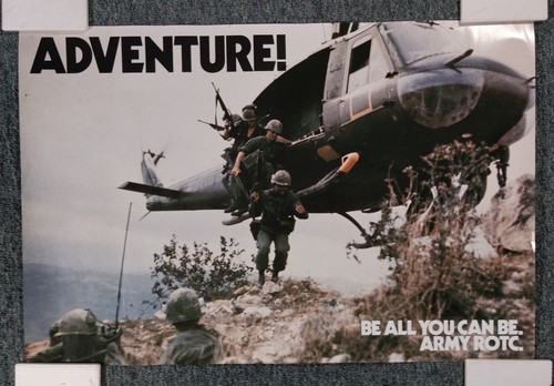 1980s "Adventure! Be All You Can Be Army ROTC" U.S. Army Recruiting ...