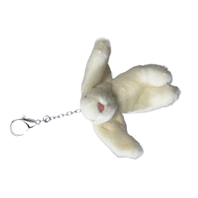 Adorable Rabbit Keyring Pendant Bag Accessory Practical Stuffed ...