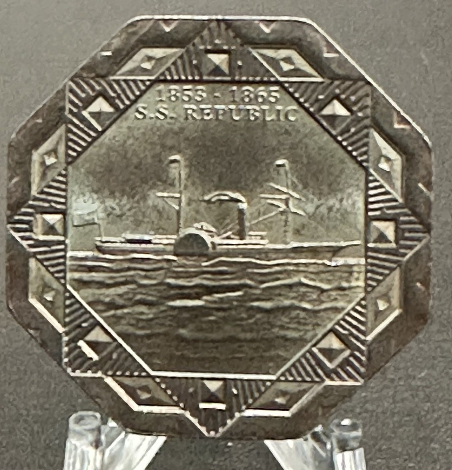 Daniel Carr 1853-O S.S. Republic Shipwreck .999 Silver Cob Restrike | eBay