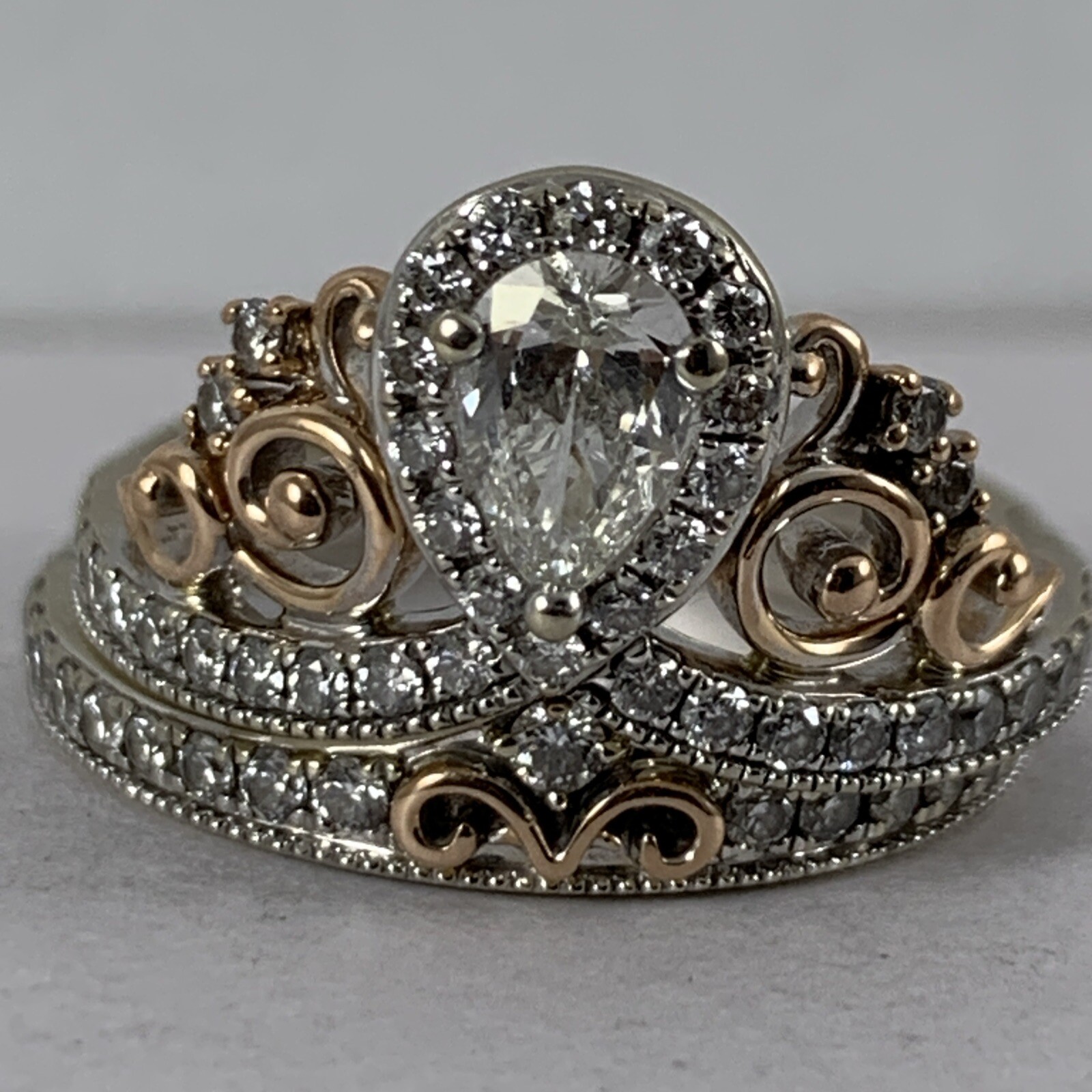 Diamond Bridal Set - Enchanted Disney Fine Jewelry Collection 7/8 Ct.T ...