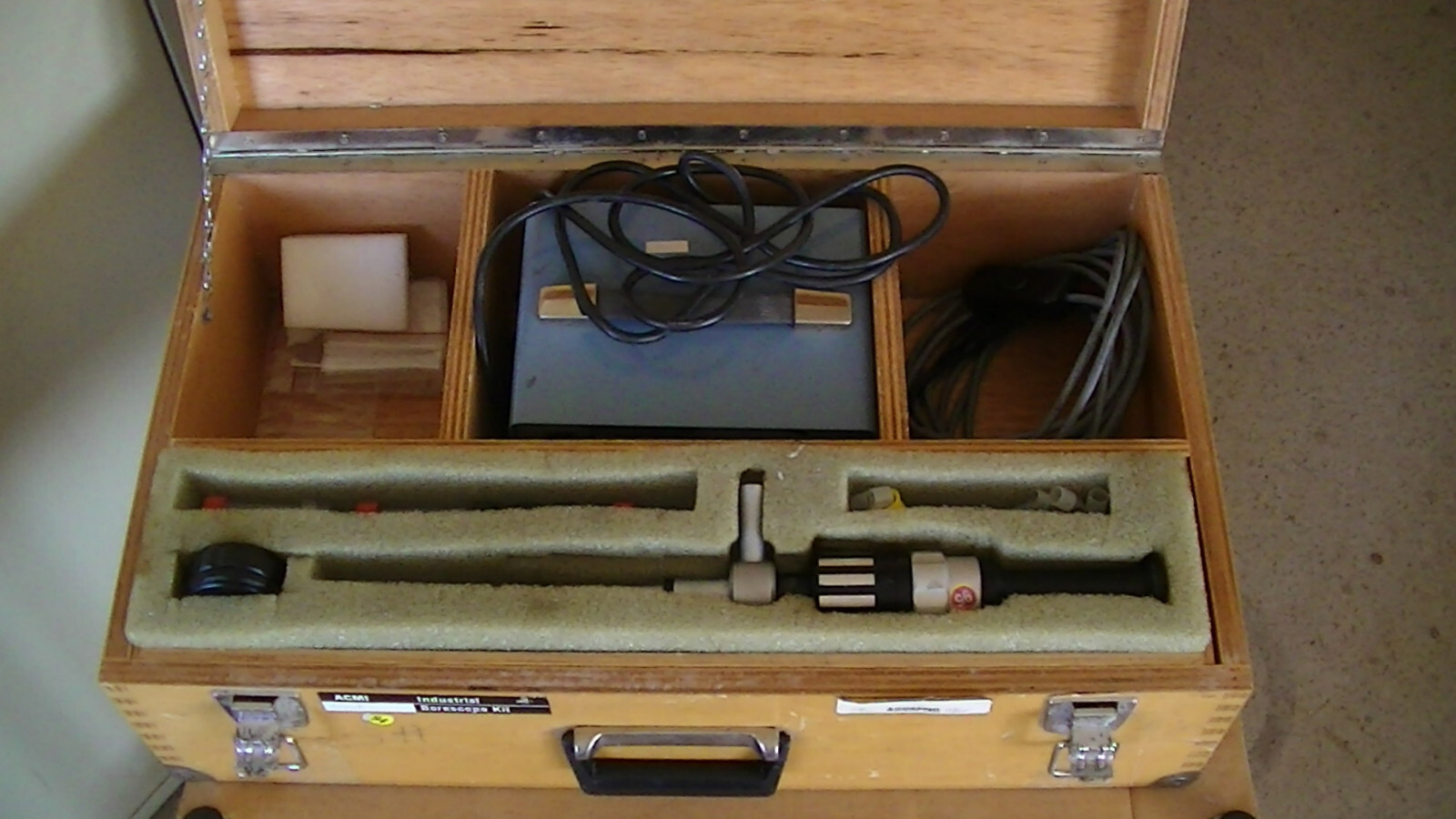 ACMI Industrial BORESCOPE KIT in WOOD CARRYING CASE | eBay