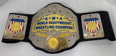AWA WORLD HEAVYWEIGHT CHAMPIONSHIP WRESTLING BELT REPLICA--- ADULT SIZE ...