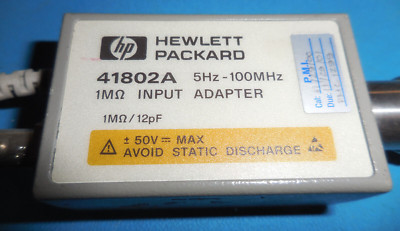 HP Keysight 41802A 1 Mohm Input Adapter | eBay