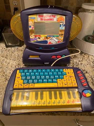 V-TECH RARE Computer PAL In Concert Monitor & Keyboard Vintage Missing ...