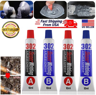 2× Industrial Metal Repair Paste Glue Heat Resistance Cold Weld ...