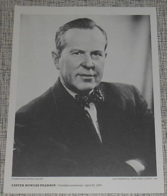 Lester Pearson - Statesman - 1971 International Portrait Gallery Print ...