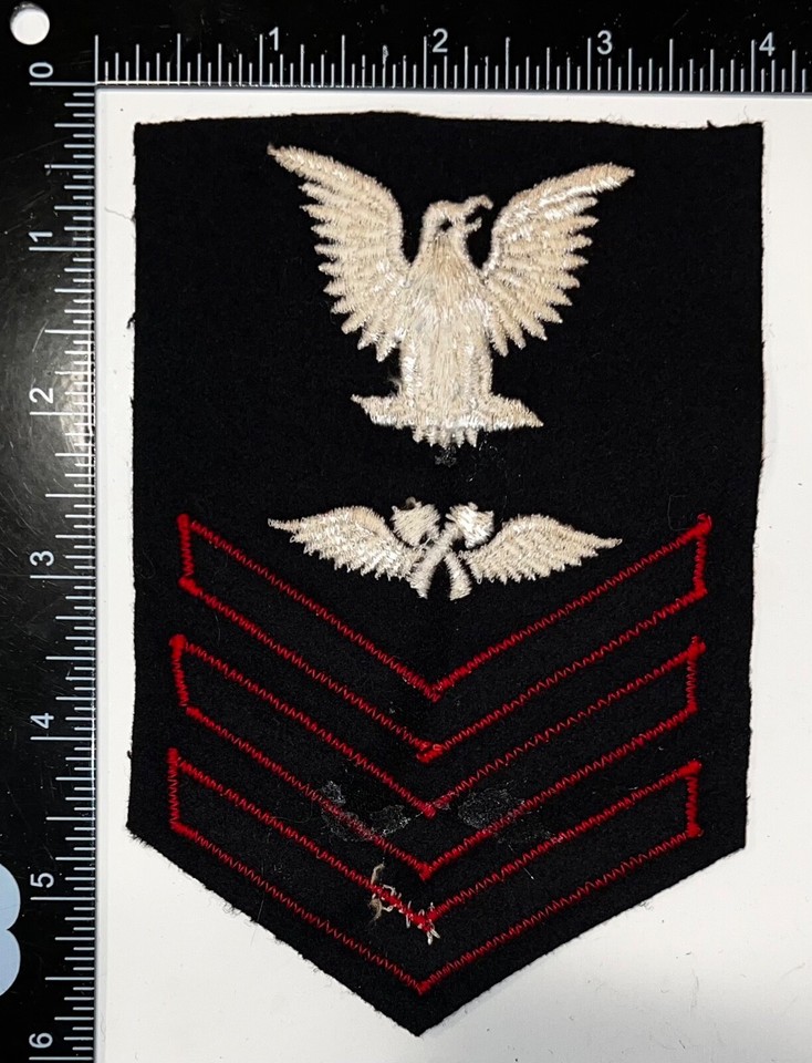 WWII 1944 DATED USN Aviation Carpenters Mate Petty Officer 1st Class ...