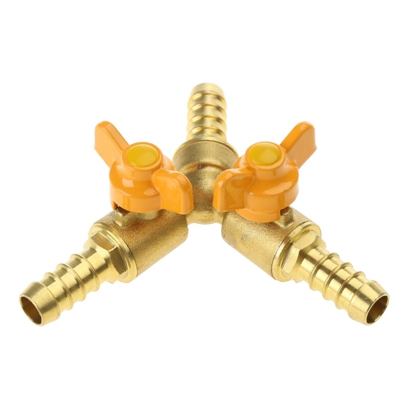 Y Shaped Brass Connector with 3 Switches Versatile Perfect for Water ...