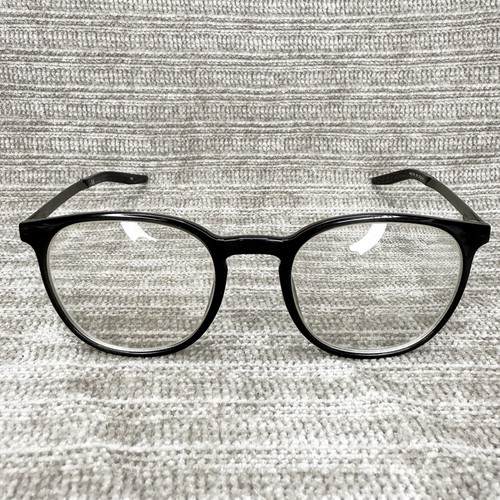 Nike Eyeglasses Frames 7280 060 Silver Black 50-20-145 Full Rim Swoosh ...